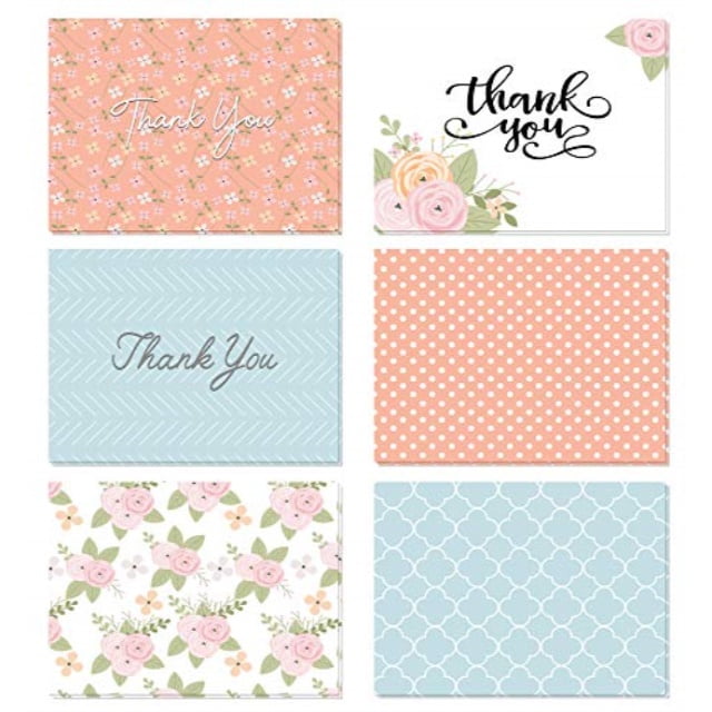 Blue Embossed Floral Notecard & Envelope Set of 2 Blank Cards Paper ...