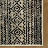 BNM Formal Geometric Border Indoor Area Rug, 7'x9', Cream - Walmart.com