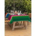 Abstract Mexican Stripes Rectangle Outdoor Tablecloth with Umbrella ...