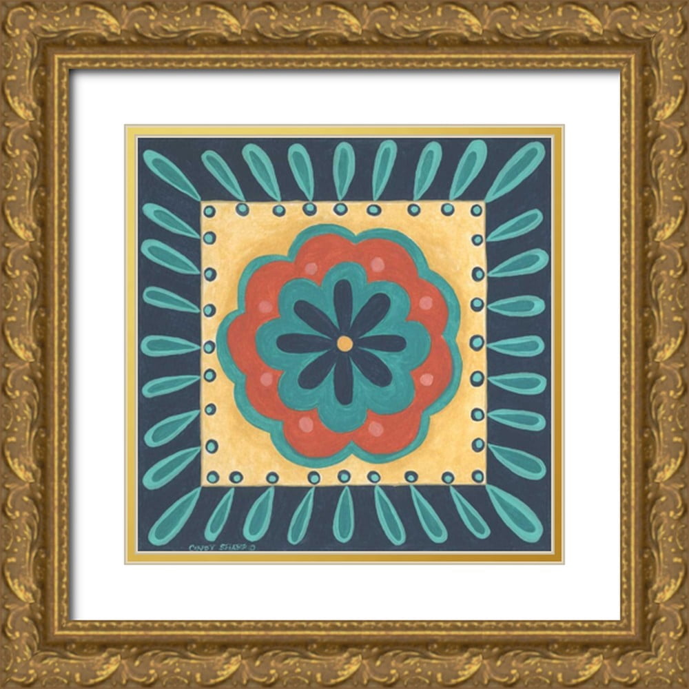 Shamp, Cindy 26x26 Gold Ornate Wood Framed with Double Matting Museum ...