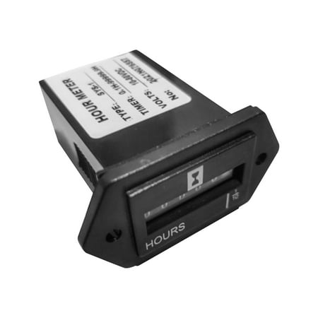 Oubit DC 6-80V Mechanical Hour Meter Gauge for Diesel Gasoline Engine ...