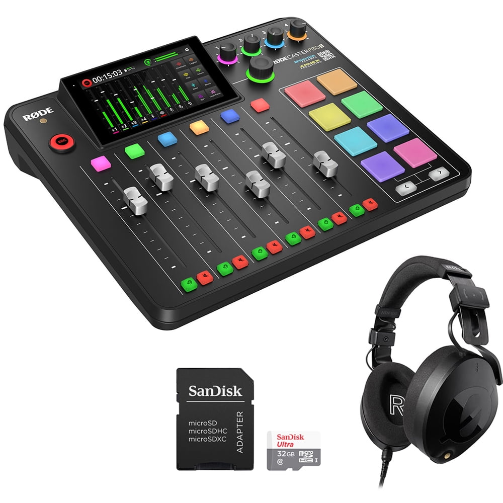 Rode RODECaster Pro II Integrated Audio Production Studio Bundle with ...