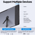 Maxfree dual screen extender with 360° Rotation Stand - Plug & Play 14 ...