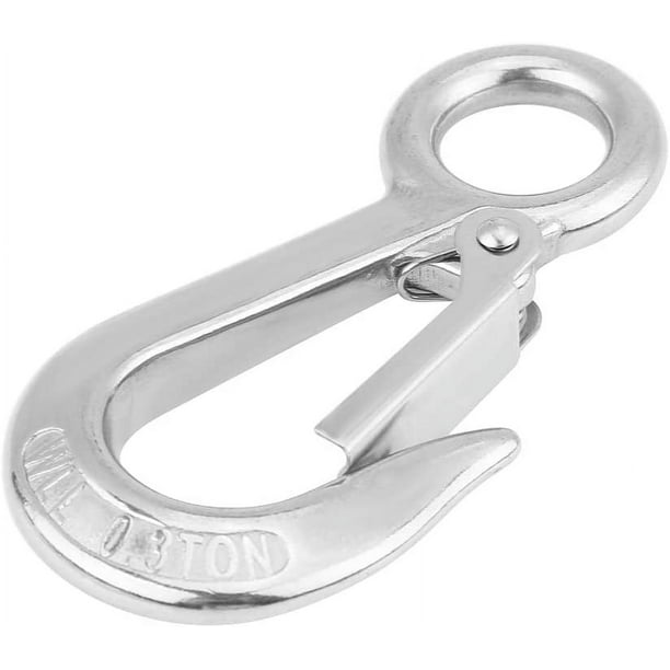 Hongchun 2 Types Hoist Hook 304 Stainless Steel Large Loading Hook Load ...