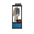 Best Home Fashion Kepsuul Clothing Rack + 1 Shelf + 1 Door Customizable ...