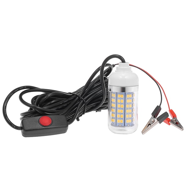 15W Underwater Fishing Attract Light LED Lamp Fish Finding System Light ...