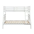 LHYY Twin over Full Bunk Bed 1pc Classic White Finish Bedroom Furniture ...