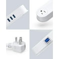 Bestek 2-Outlet Power Strip Surge Protector 5ft. Cord, Travel Adapter ...