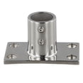 316 Stainless Steel Rectangular Base For 22MM Boat Handrail Pipe 30/45 ...