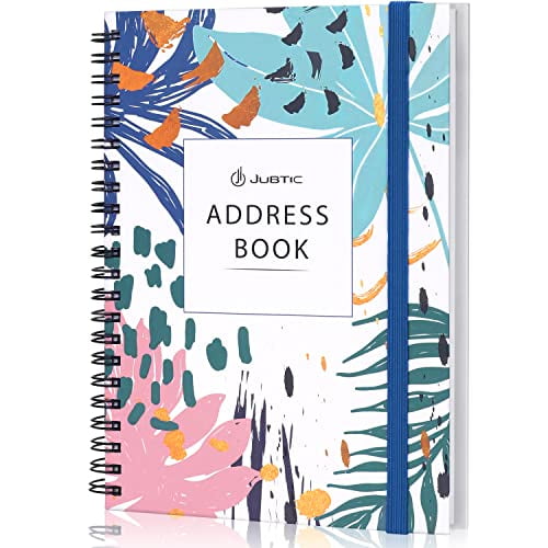 JUBTIC Address and Password Book with Alphabetical Tabs Hardcover ...