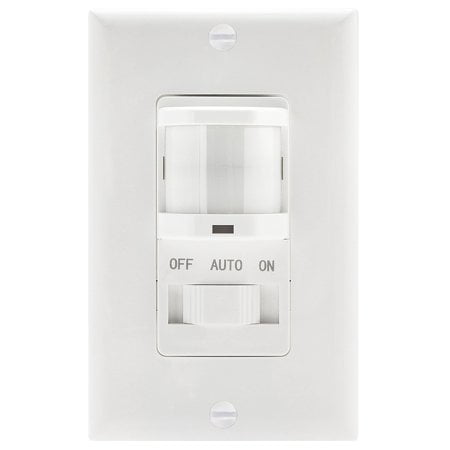 TOPGREENER TSOS5-W PIR Motion Sensor Light Switch, Fluorescent ...