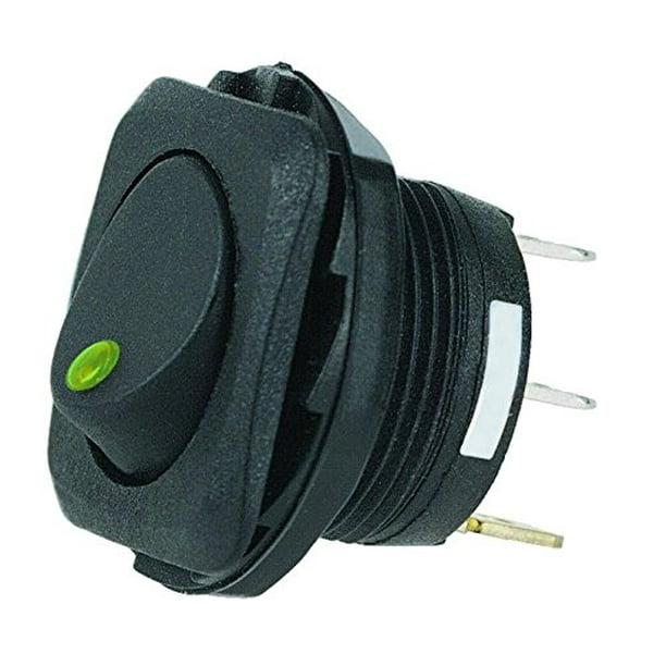 HELLA H61923001 SPST LED Green Rocker Switch - Walmart.com