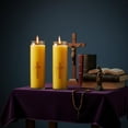4 Packs Beeswax Prayer Candles, 7 Day Devotional Candles in Glass with ...
