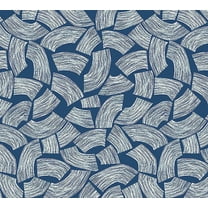ohpopsi Elements Indigo Scribbled Arches Unpasted Non Woven Wallpaper ...