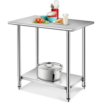 Gymax 24" x 36" Stainless Steel Food Prep & Work Table Commercial ...