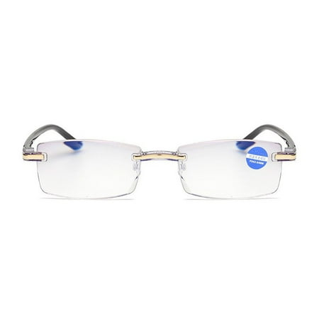 Old-Fashioned Borderless Anti-Blue Reading Glasses Comfort Hd Reading ...