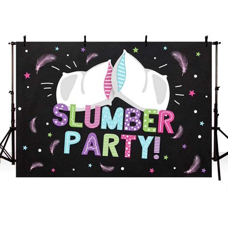 Slumber Birthday Party Decorations Photo Studio Booth Background Banner ...