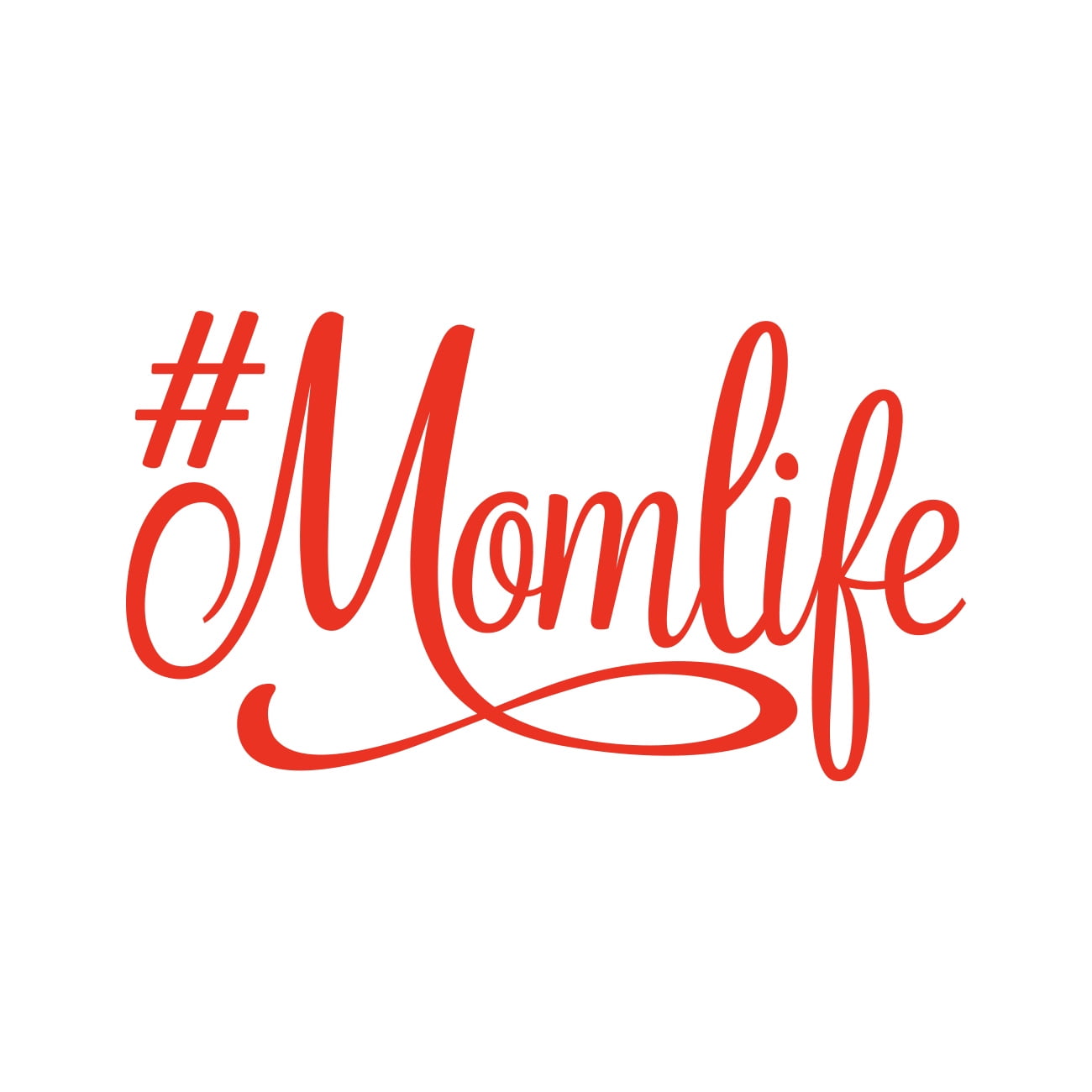#MomLife Sticker Decal Die Cut - Self Adhesive Vinyl - Weatherproof ...
