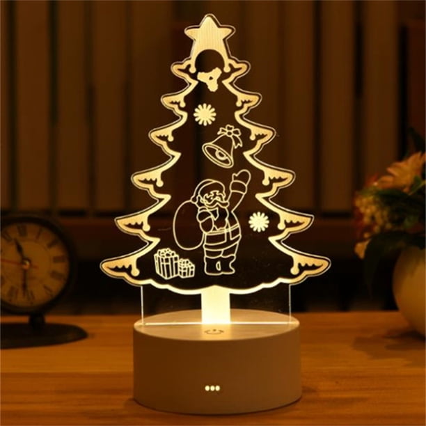 EGNMCR Night Lights Induction Night Light Acrylic Castle Intelligent ...