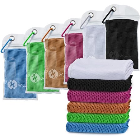 LINLINPAPA Cooling Towel (40"x 12"), Sweat Towel& Rag for Yoga, Gym ...