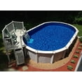 VinylWorks 5' x 13.5' Resin Above Ground Swimming Pool Deck Kit Taupe ... VinylWorks 5' x 13.5' Resin Above Ground Swimming Pool Deck Kit Taupe ...
