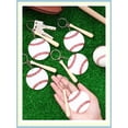Baseball White Keychain Set, DIY Sports Charms and Bag Tags - Walmart.com