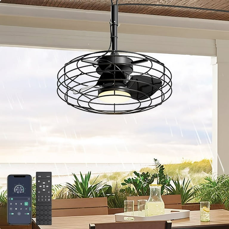 Outdoor Ceiling Fan With Cage Caged Ceiling Fans Enclosed Ceiling