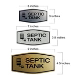 Signs ByLITA Fancy Septic Tank Sign (Blue) - Medium - Walmart.com
