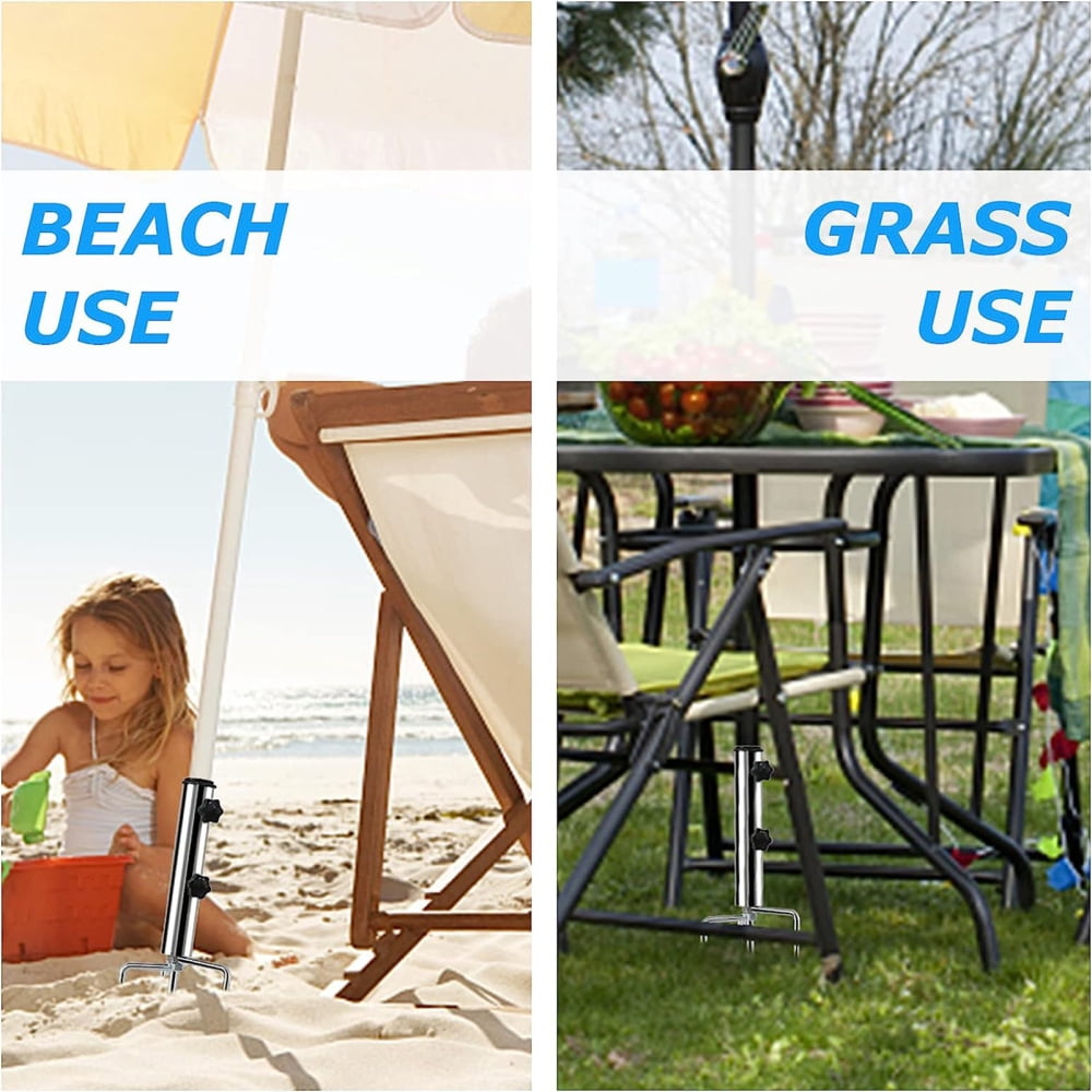 Heavy Duty Patio Umbrella Steel Anchor Stand For Beach Sand Heavy Duty ...