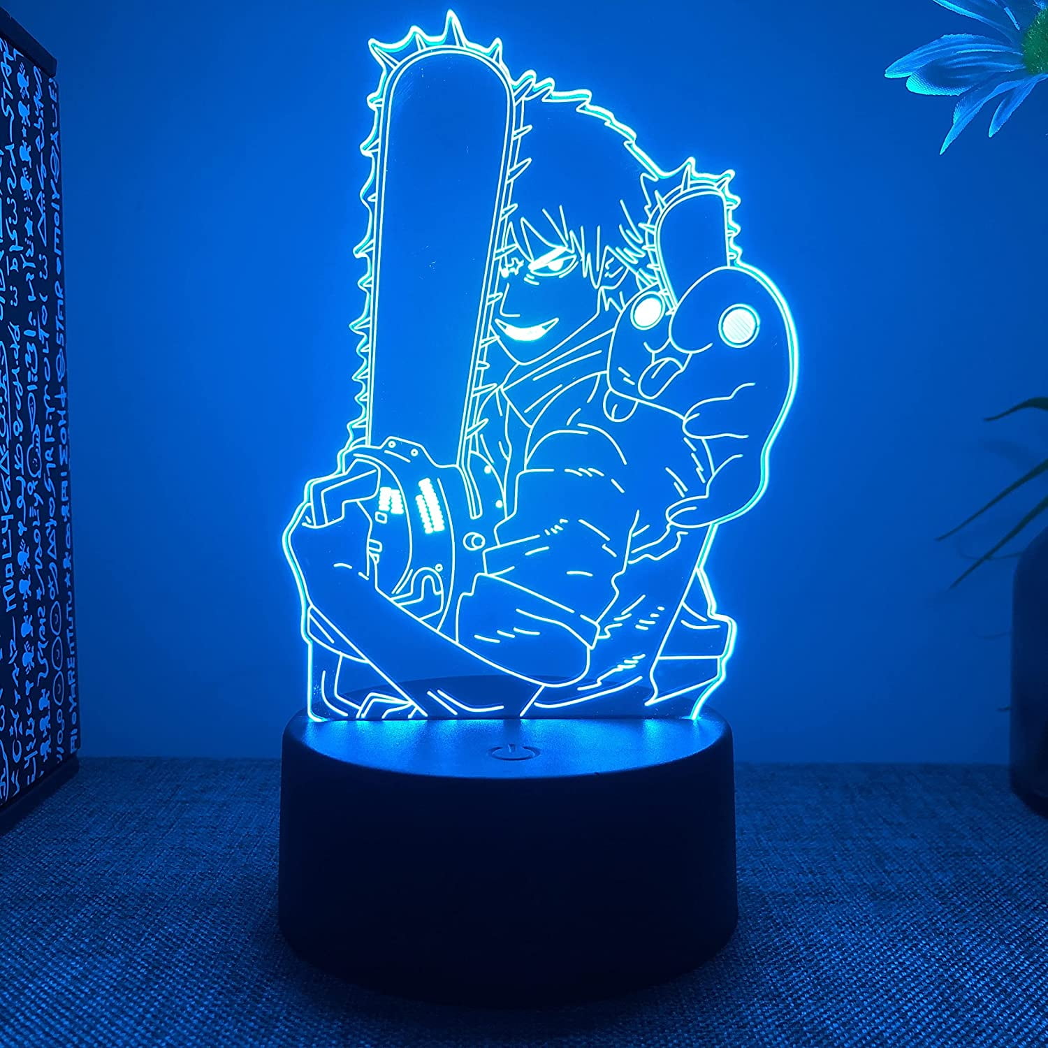 Rush Anime Chainsaw Man 3D Night Light for Kids AKI Hayakawa Manga ...