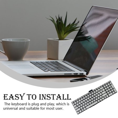 Laptop Keyboards Backlight Home Office Protecting keyboard adopts Black ...