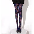 Argyle Plaids Pattern Tights for Women Preppy Styles Stretch Comfort ...