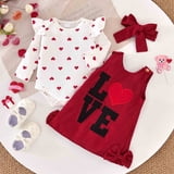 Staki Valentine for Baby Girl Valentines Baby Girl Outfit Long Sleeve ...