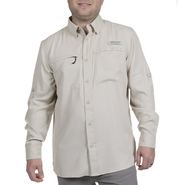 Realtree Long Sleeve Fishing Guide Shirt, Sahara, Size 3X-Large ...