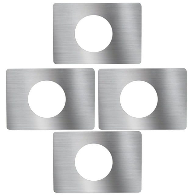 Door Cover Kit Hole Plate Reinforcement Stainless Steel Plates Deadbolt ...