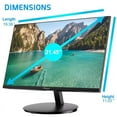 Norcent 22 Inch Monitor, HDMI VGA, 1080P 75Hz Full HD VA LED, Flicker ...