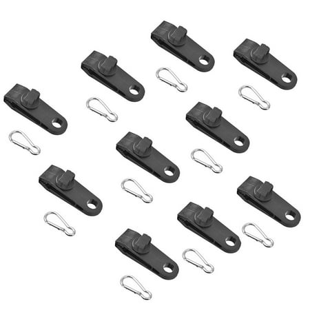 Shapeiony 10pcs/set Tent Clips Nylon Outdoor Canopy Clamps Portable ...