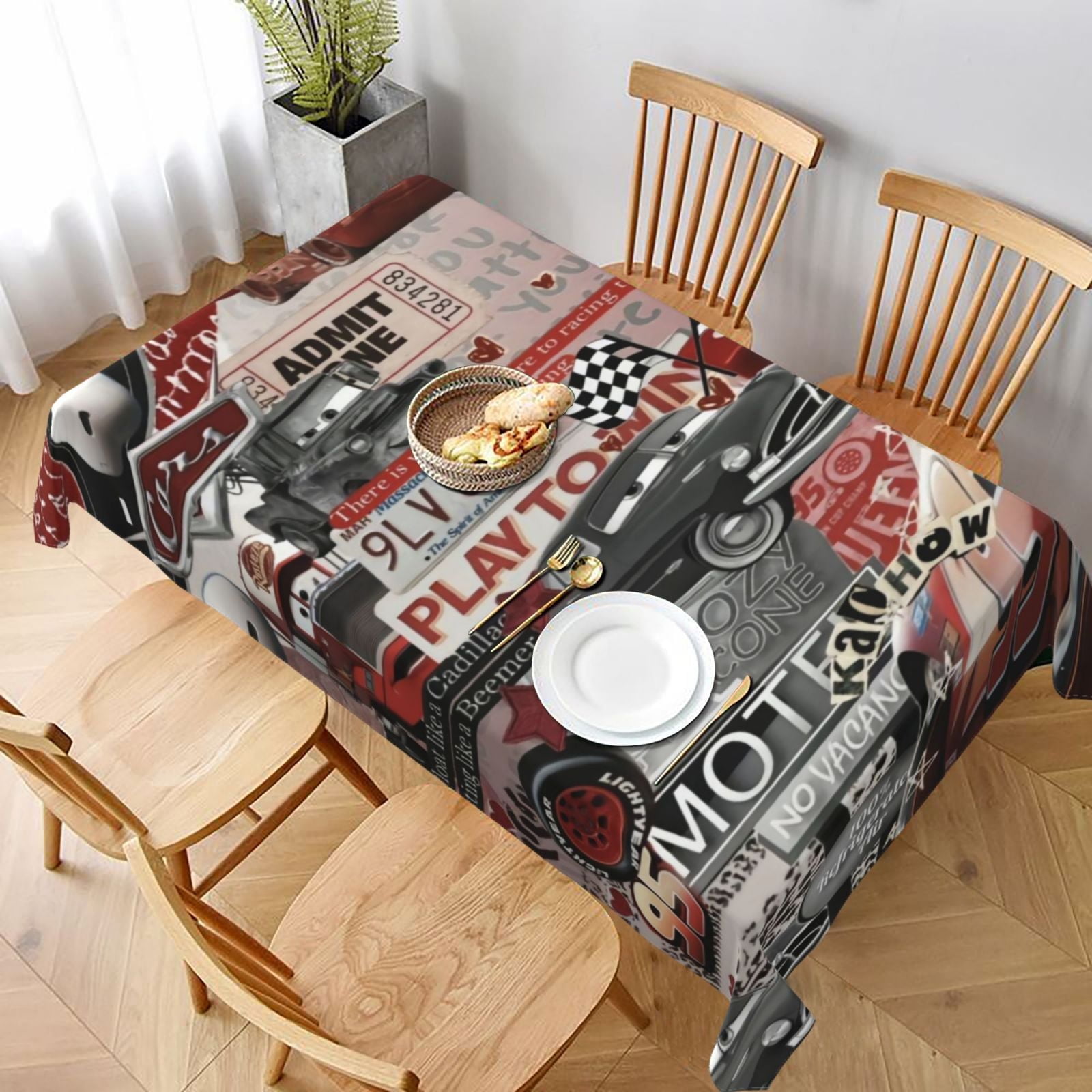 Mantel de Cars Lightning Mcqueen para cocina, comedor, fiesta, elegante ...
