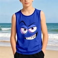 Boys Outdoor Tops Funny Print Sleeveless Vest Cool Kids Summer Clothes ...