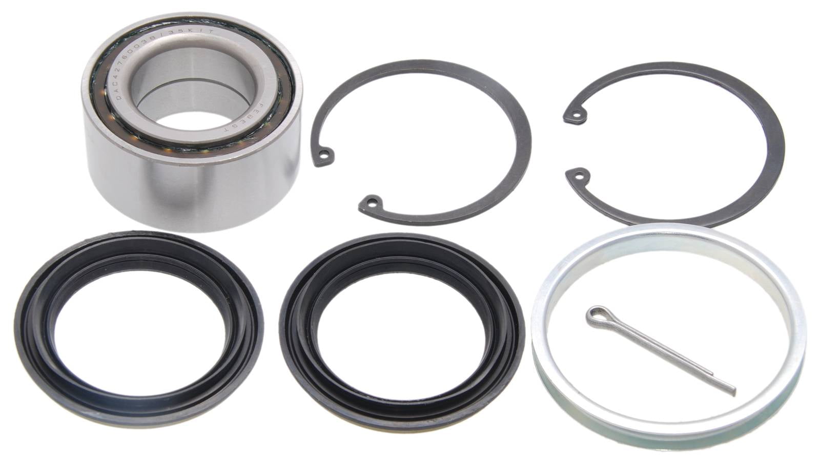 Febest FRONT WHEEL BEARING REPAIR KIT 42X76X35X38 # DAC42763538-KIT OEM ...