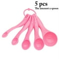 Coofit 5PCS Plastic Measuring Spoon Set Versatile Measuring Tablespoon ...