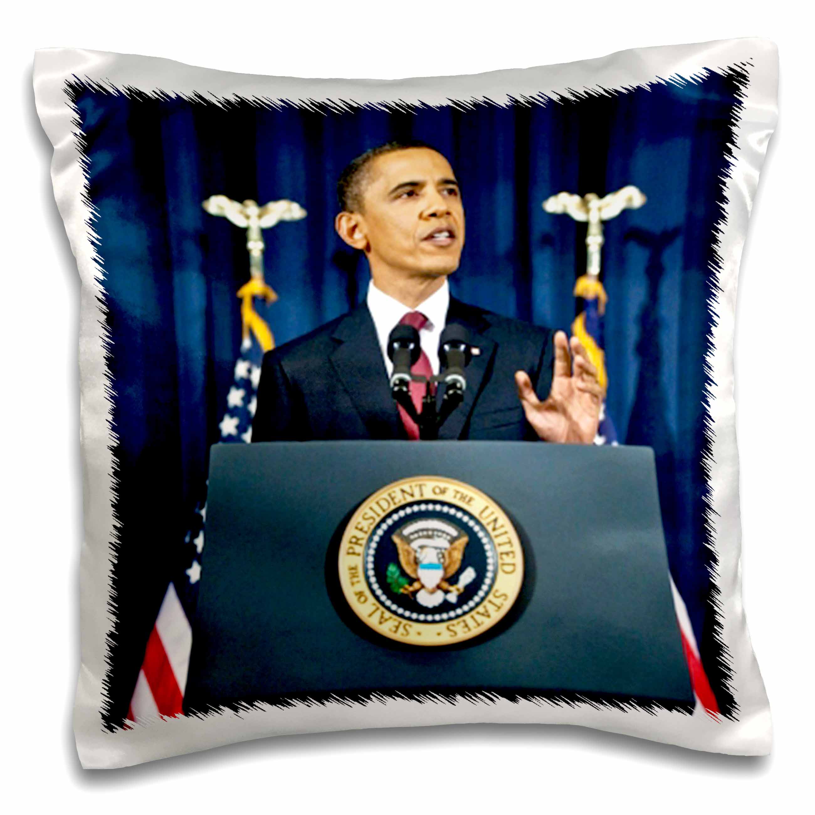 President Obama Gives National Speech 16x16 inch Pillow Case pc-43694-1 ...