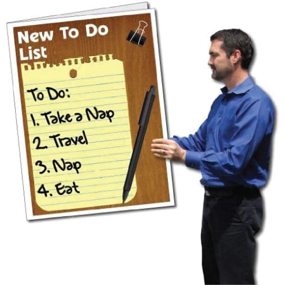 Victory Store Jumbo 2' x 3' To Do List Retirement Greeting Card with ...