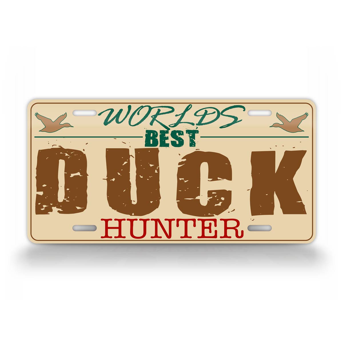 Worlds Best Duck Hunter License Plate Novelty Duck Hunting Auto Tag ...