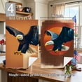 4th of july tea towels A bald eagle flying through the air with its ...