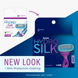 Schick Hydro Silk Moisture Razor Blade Refills, 4 ct, 5-Blade ...