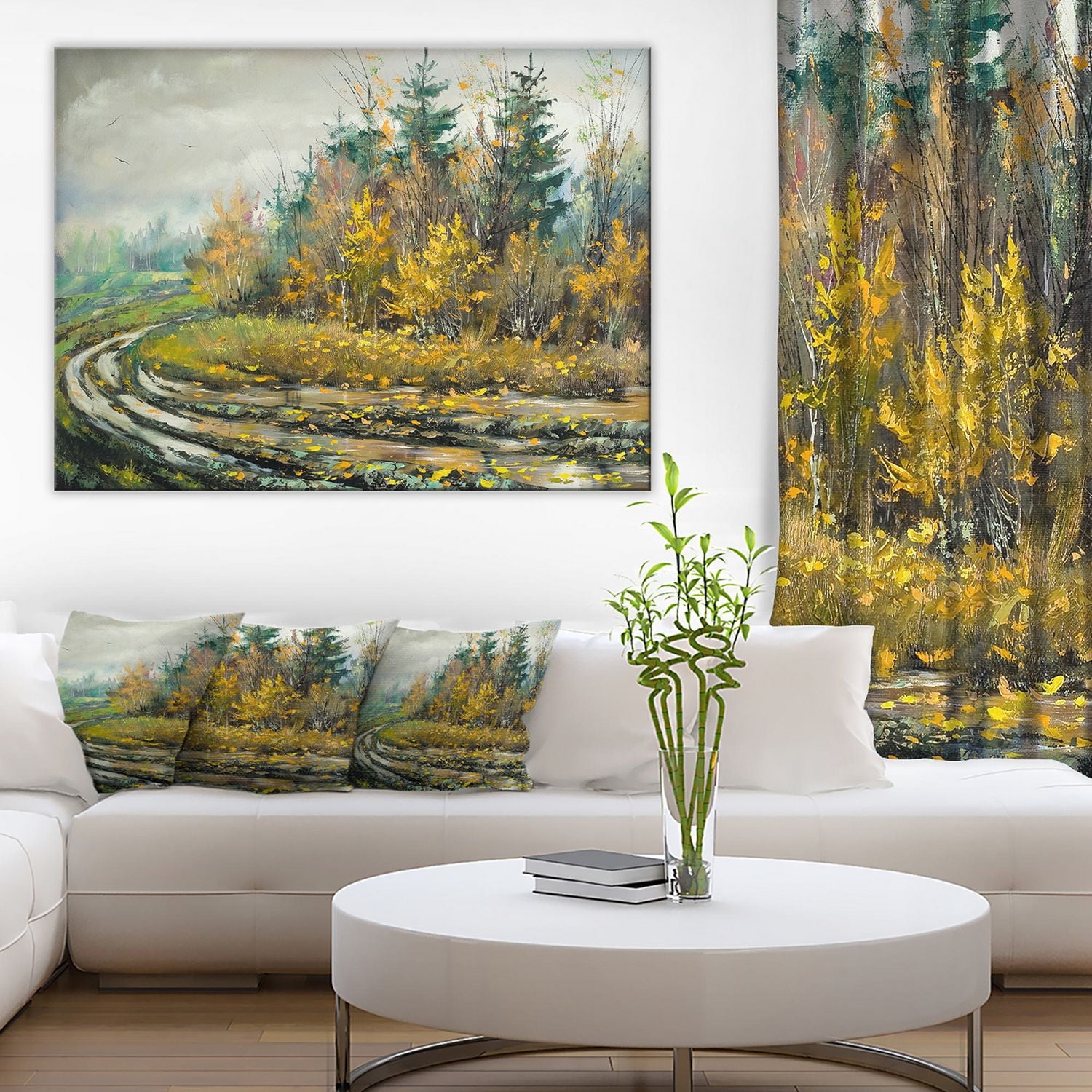 Click here for Designart Design Art River On A Decline Canvas Pri... prices