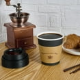 100 Pack 10 oz Paper Coffee Cups for Hot Chocolate Drinks, Black s with ...