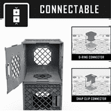 UbeCube Stackable Modular Collapsible Storage Crate, Gray - Walmart.com