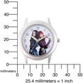 Descendants 2 Evie and Mal Tween Girls' Stainless Steel Watch, Silver ...